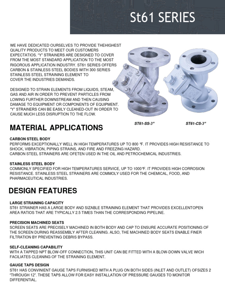 ST61 Series D-Line | PDF | Industrial Processes | Chemical Engineering