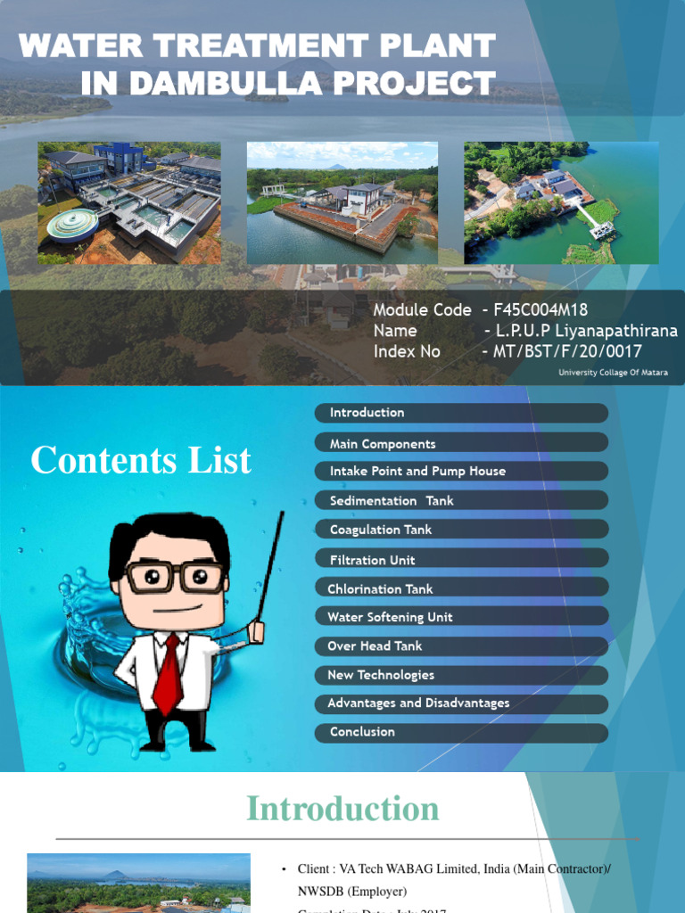 Water Treatment Plant Dabulla | PDF | Water Purification | Sewage Treatment