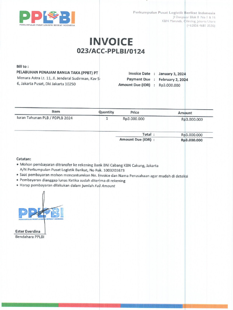 Pelabuhan Penajam Banua Taka (PPBT), PT | PDF