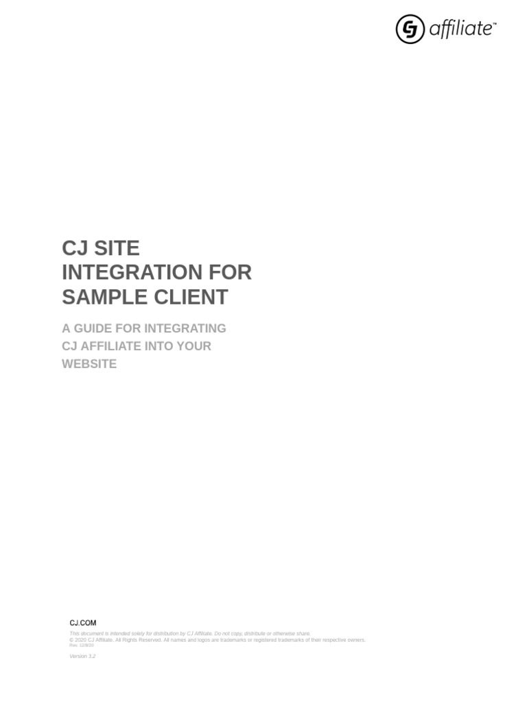 CJ Universal Tag Integration With Reverse Proxy - Simple Actions | PDF | Http Cookie | Proxy Server