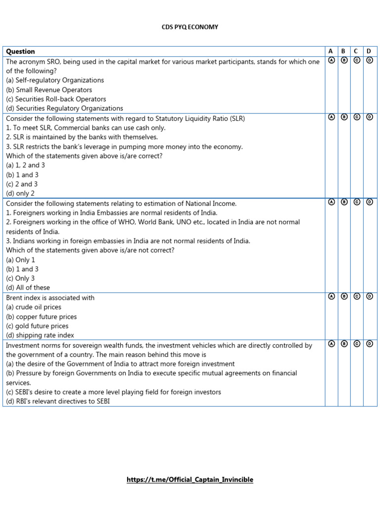 CDS Pyq Economy | PDF | Taxes | Economic Equilibrium