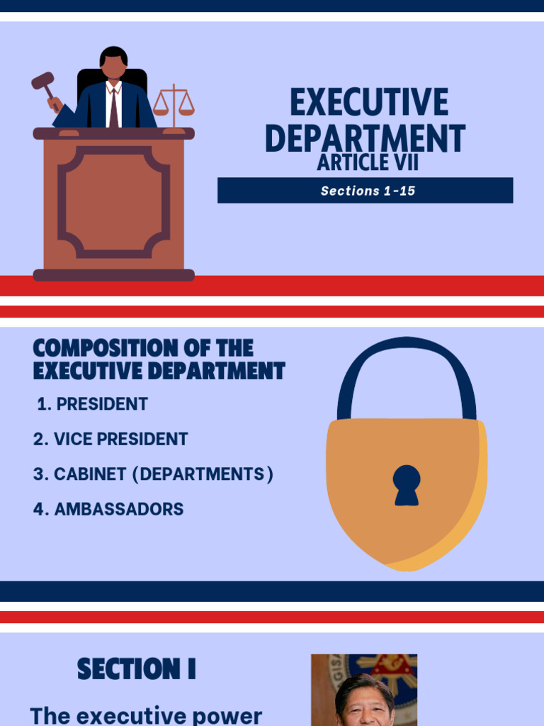 Part 1 Executive Dept. | PDF | Presidents Of The United States ...