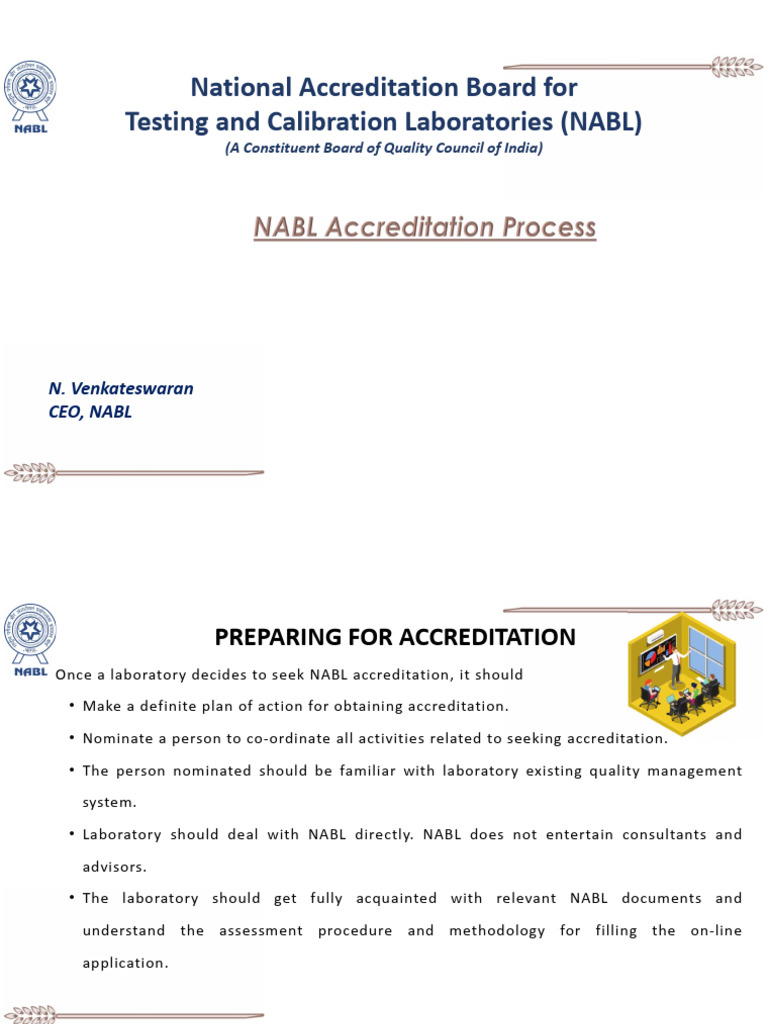 NABL Accreditation Process | PDF