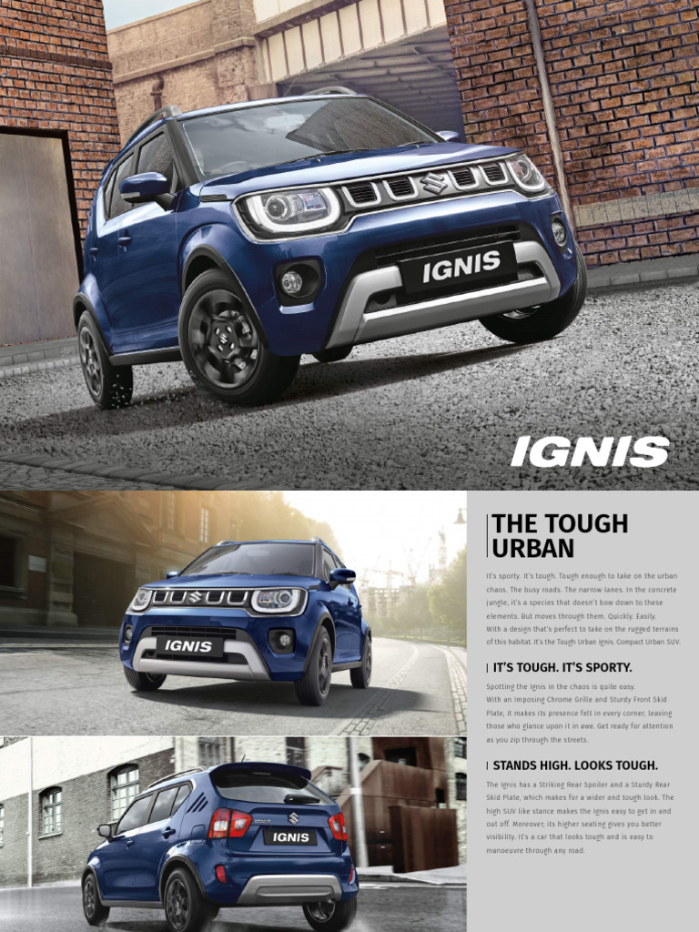 Ignis Product Brochure | PDF | Seat Belt | Car