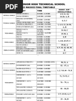 Grade 12 Time Table 2025 | PDF