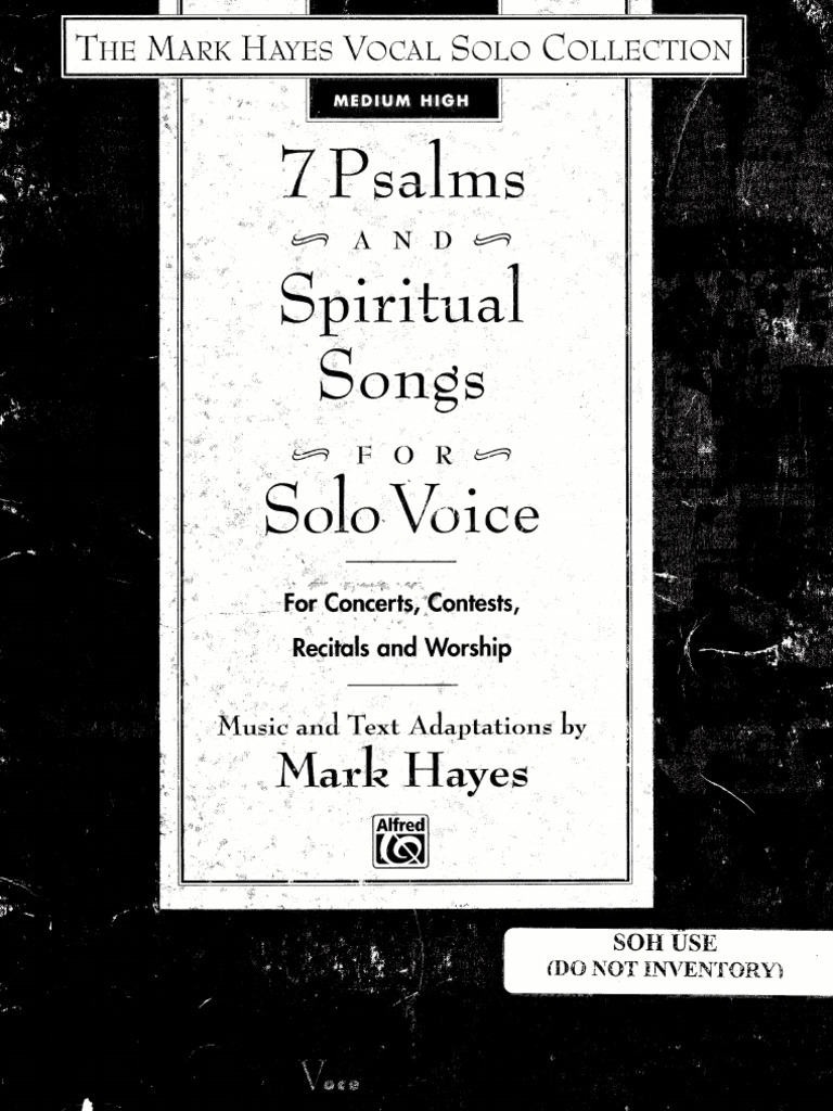 7 Psalms and Spiritual Songs for Solo Voice %3A for Concerts%2C ...