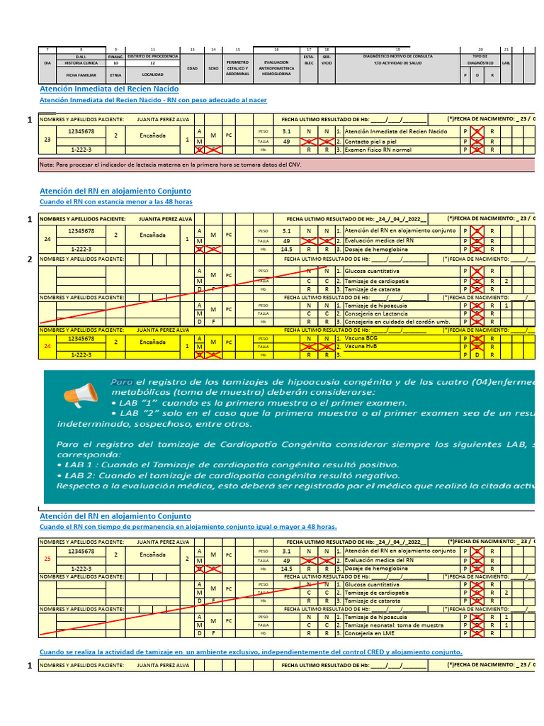 Cartilla His Cred Normal Agosto 2023 1 | PDF | Causas de la muerte | Enfermedades y trastornos