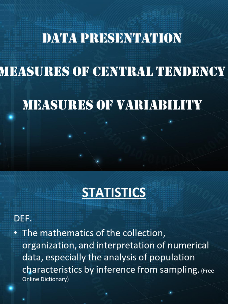 Lesson2 Stats | PDF | Statistics | Standard Deviation