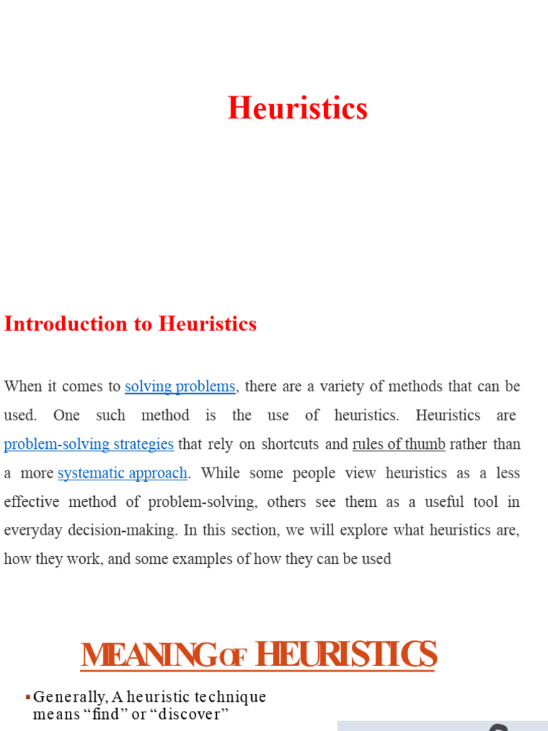 Understanding Heuristics in Decision-Making | PDF | Business Plan ...