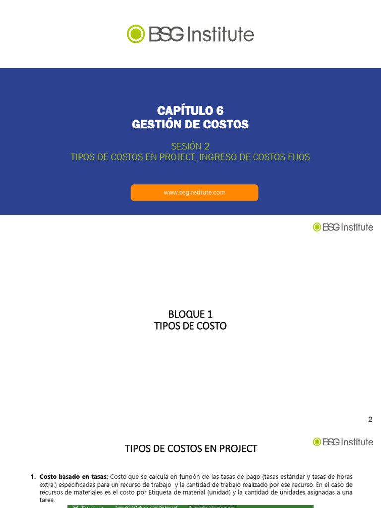 c6s2b1 Tipos de Costos | PDF
