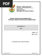 NSC Geography Grade 12 May June 2022 P1 and Memo | PDF
