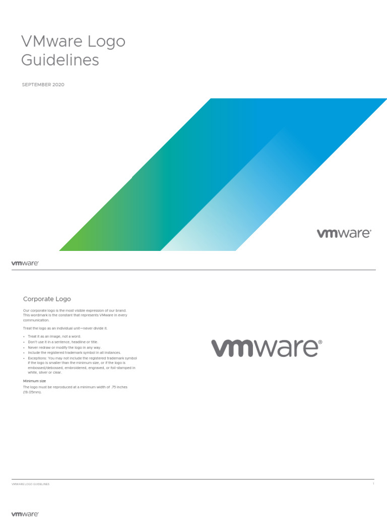 VMware Logo Usage Guidelines | PDF | Logos | Brand