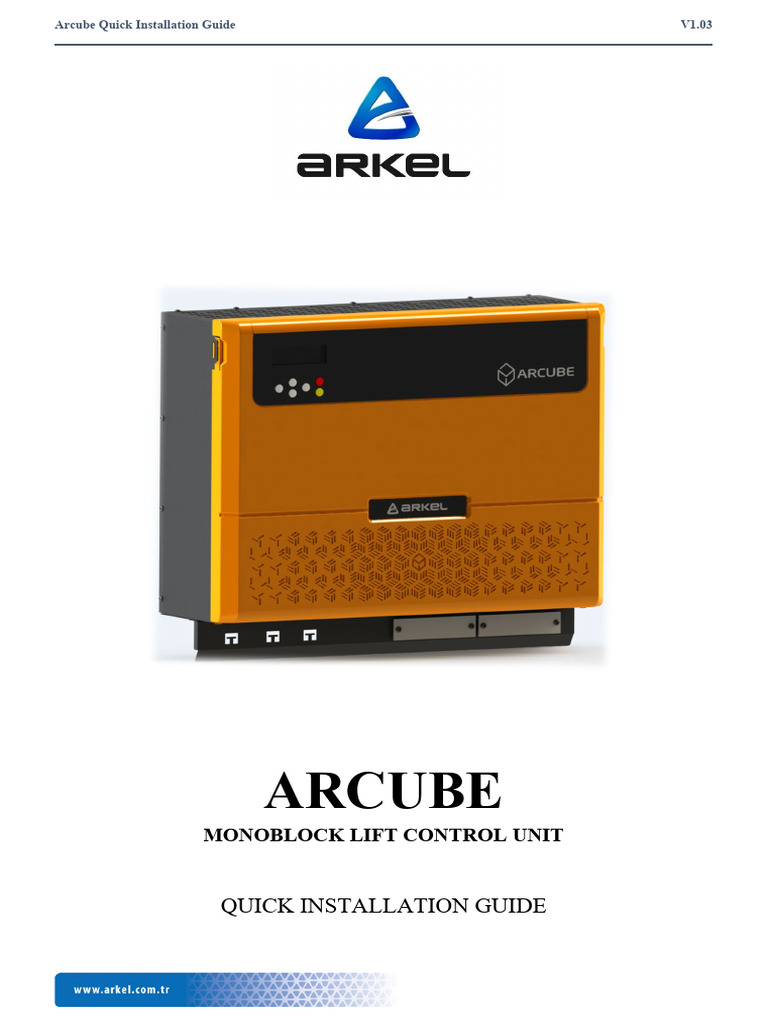Arcube Wiring Installation Guide | PDF | Elevator | Electric Motor