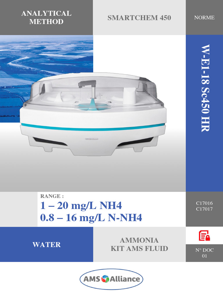 Smartchem 450 - Ammonia Determination in Water | PDF | Ammonia | Physical Chemistry