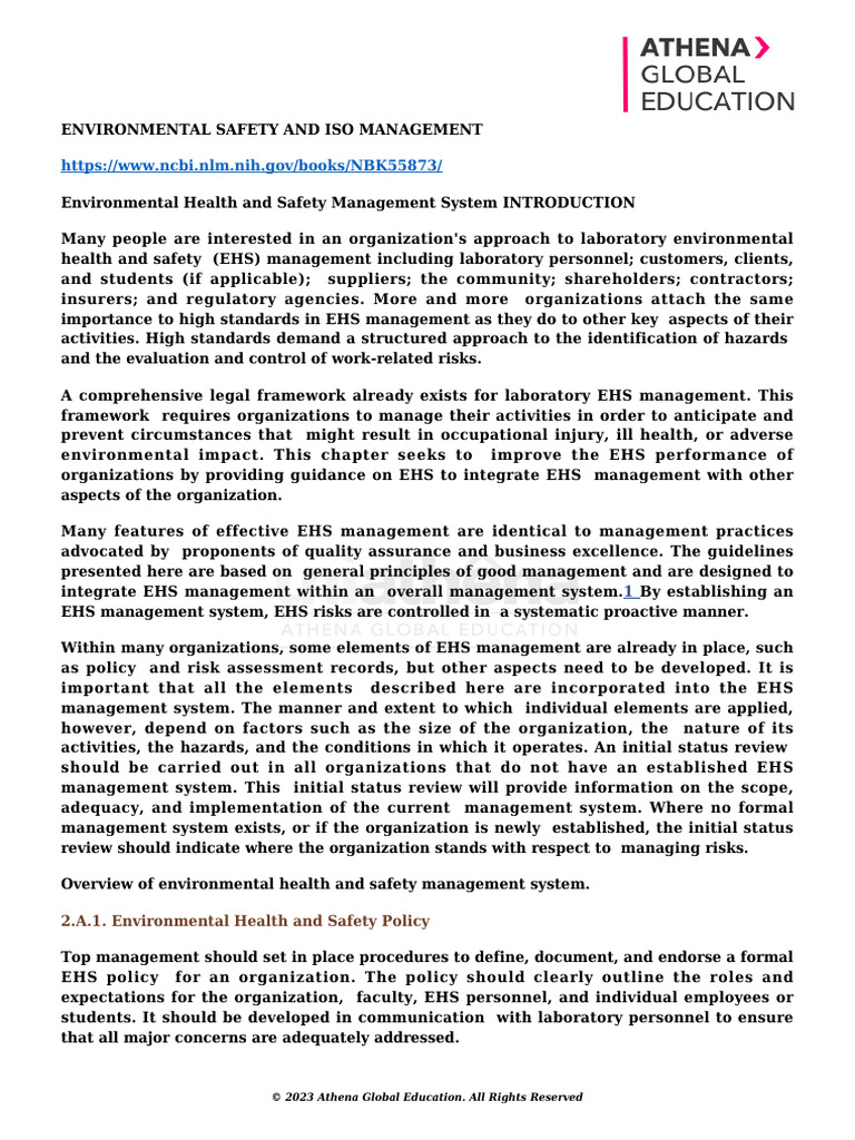 Total safety management (TSM) in Quality management setting | PDF ...