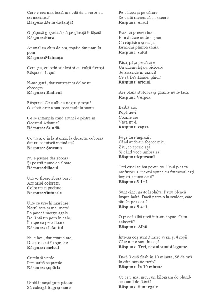 New Ghicitori | PDF