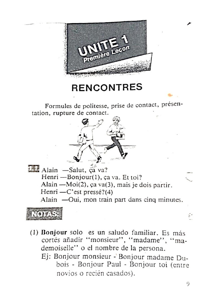 LIBRO FRANCES - ORIGINAL Unit 1 | PDF