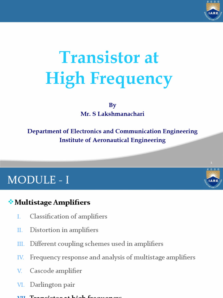 11.Hybrid Pie Model Capacitances | PDF | P–N Junction | Amplifier