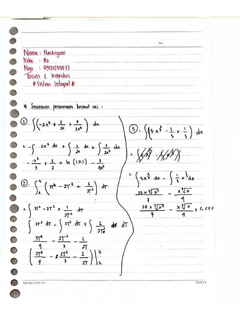 Tugas 1 Kalkulus | PDF