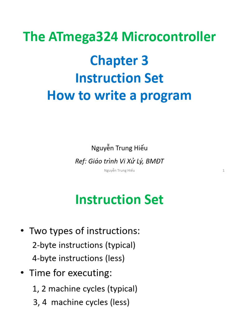 ATmega Chap3 Instruction Set | PDF | Integrated Circuit | Computer Data