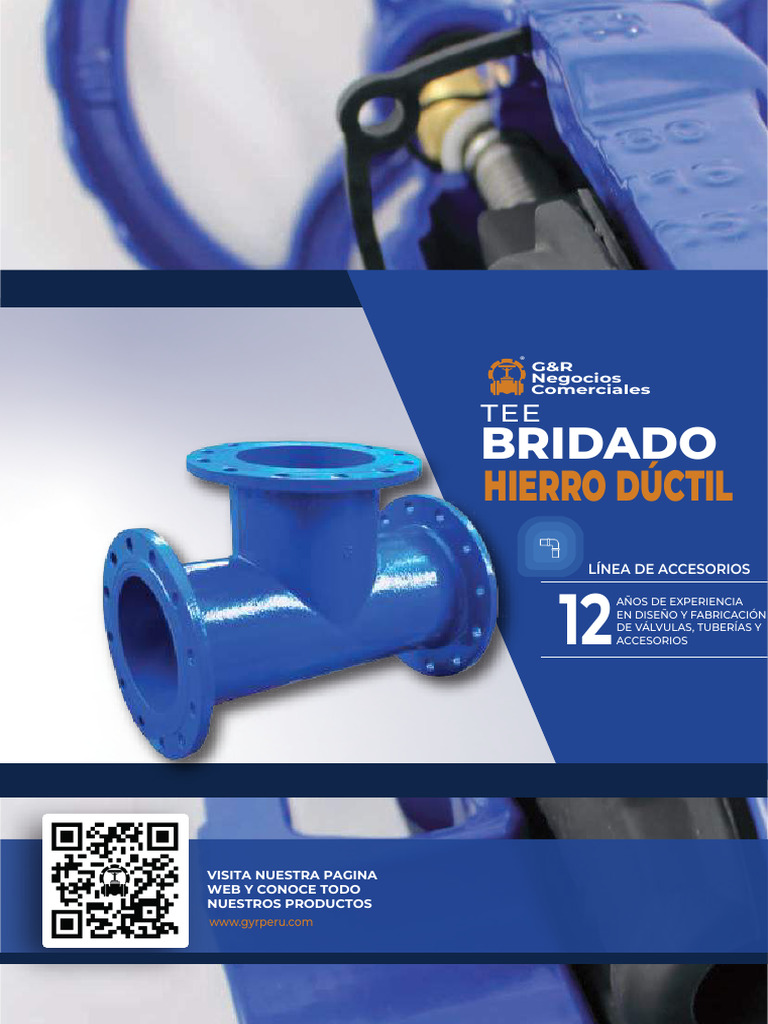 TEE BRIDADO HIERRO DÚCTIL - Compressed - Compressed | PDF | Materiales