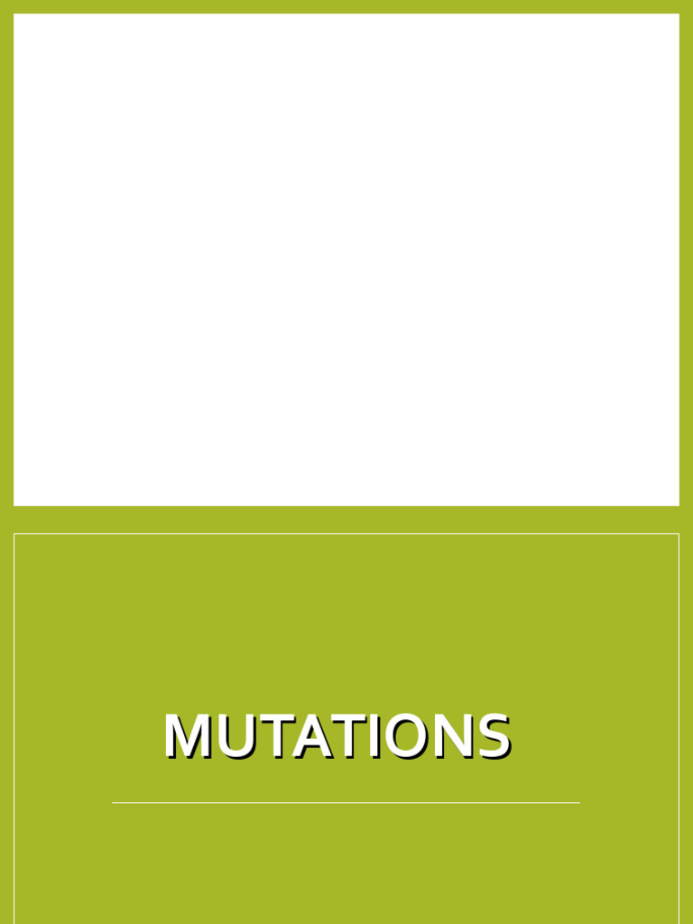 types-of-mutations (1) | PDF | Point Mutation | Haemophilia