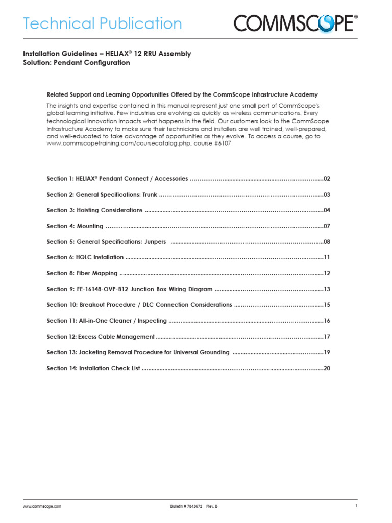 Technical Publication: Installation Guidelines - HELIAX 12 RRU Assembly ...