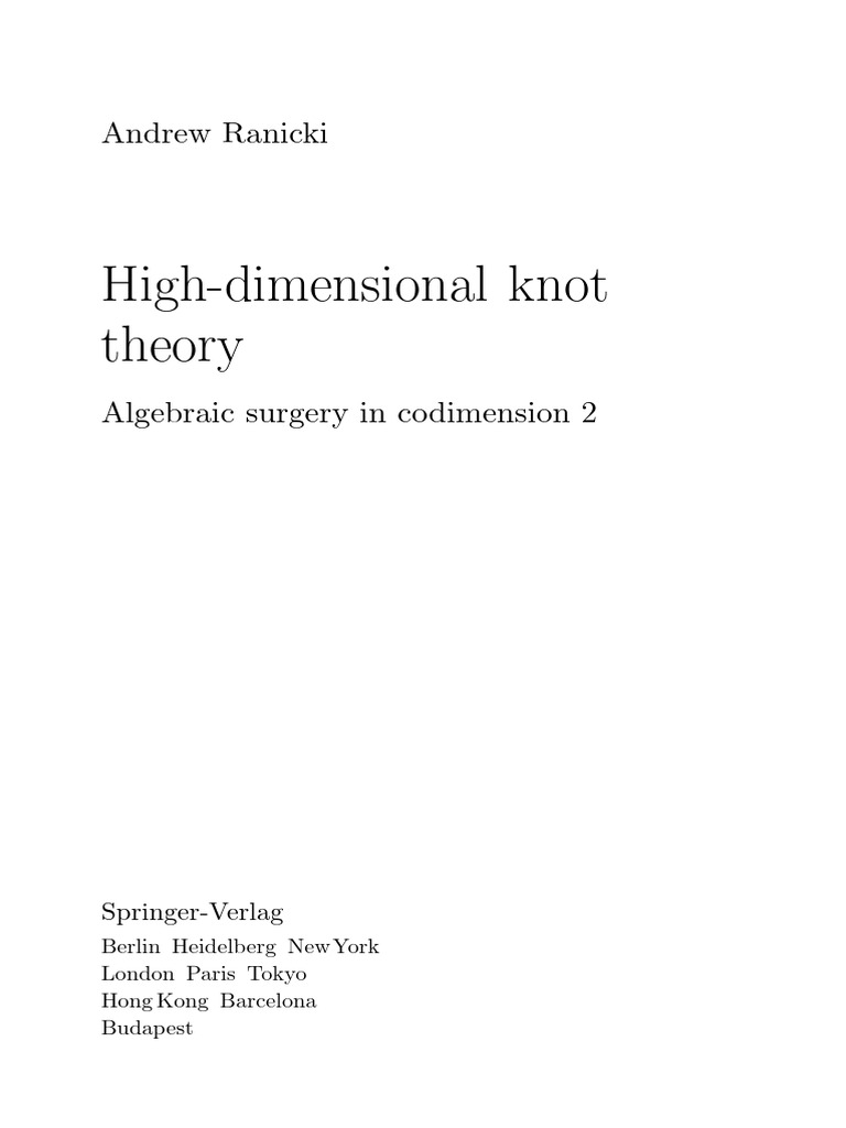 Knot | PDF | Topology | Manifold