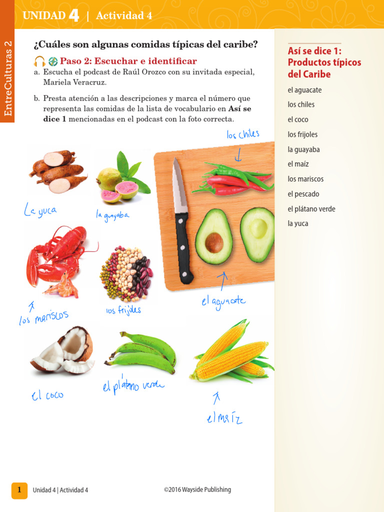 Spanish ingredients Wayside | PDF