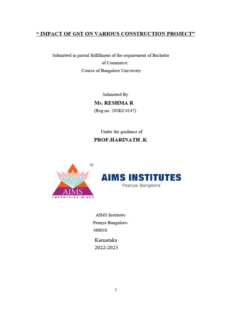 Project | PDF | Value Added Tax | Taxes