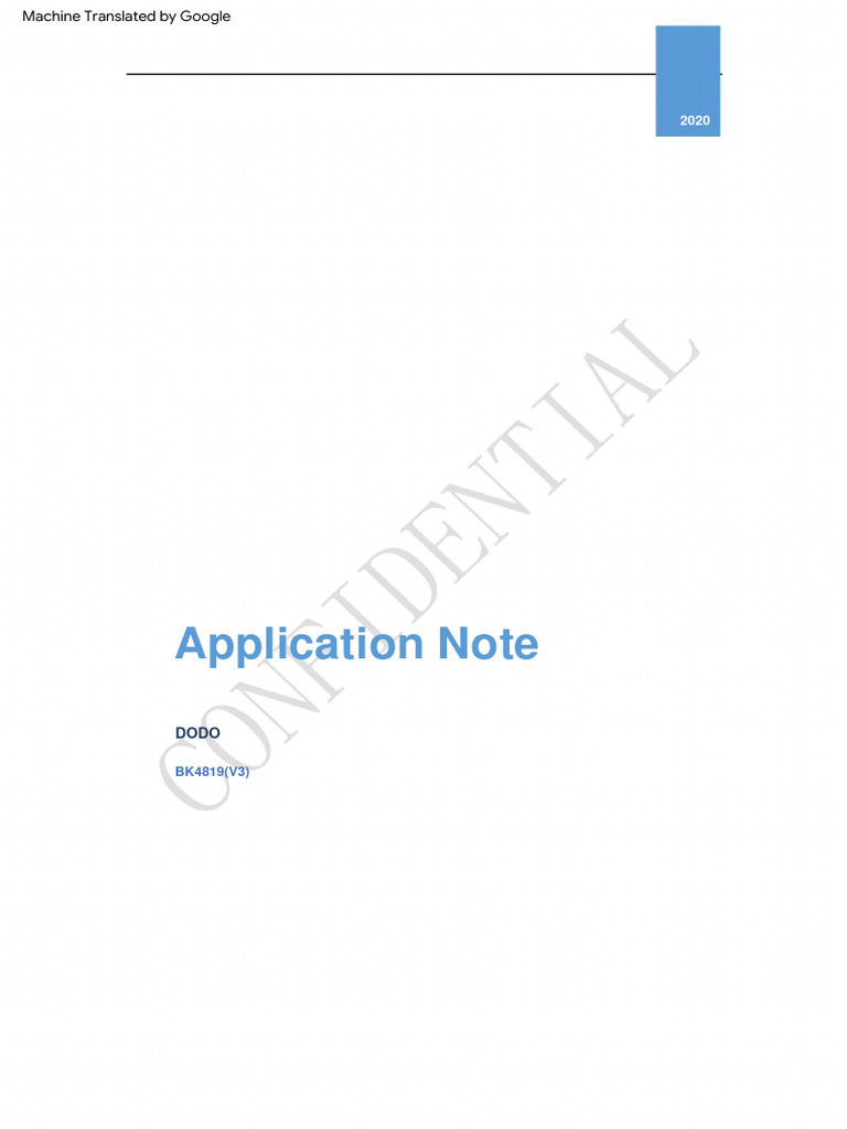 BK4819 (V3) Application Note 20210428 - Machine - Translated - English ...