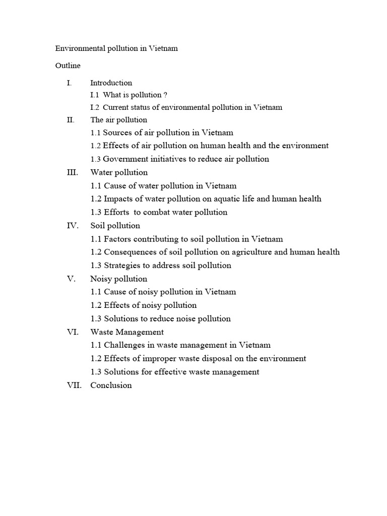Environmental Pollution in Vietnam (AutoRecovered) | PDF