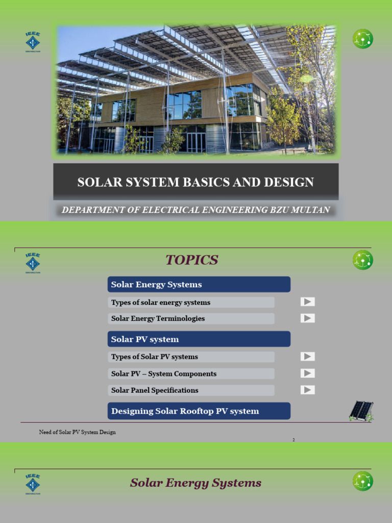 Solar System Design | PDF