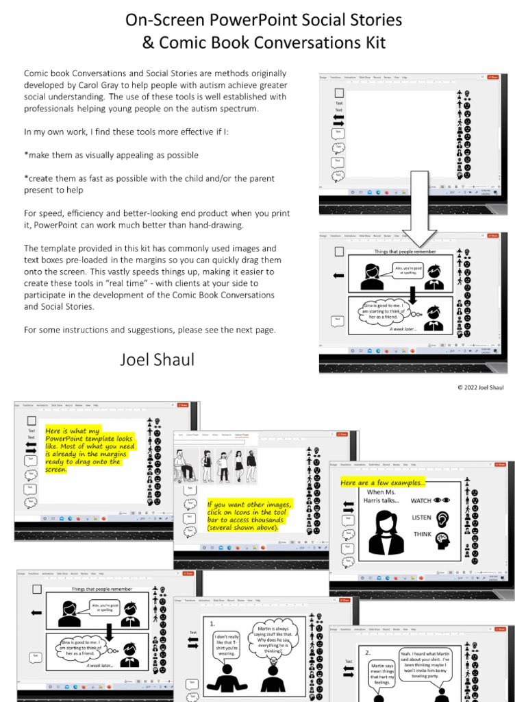 On-Screen-PowerPoint-Social-Stories-Comic-Book-Conversations-Template ...