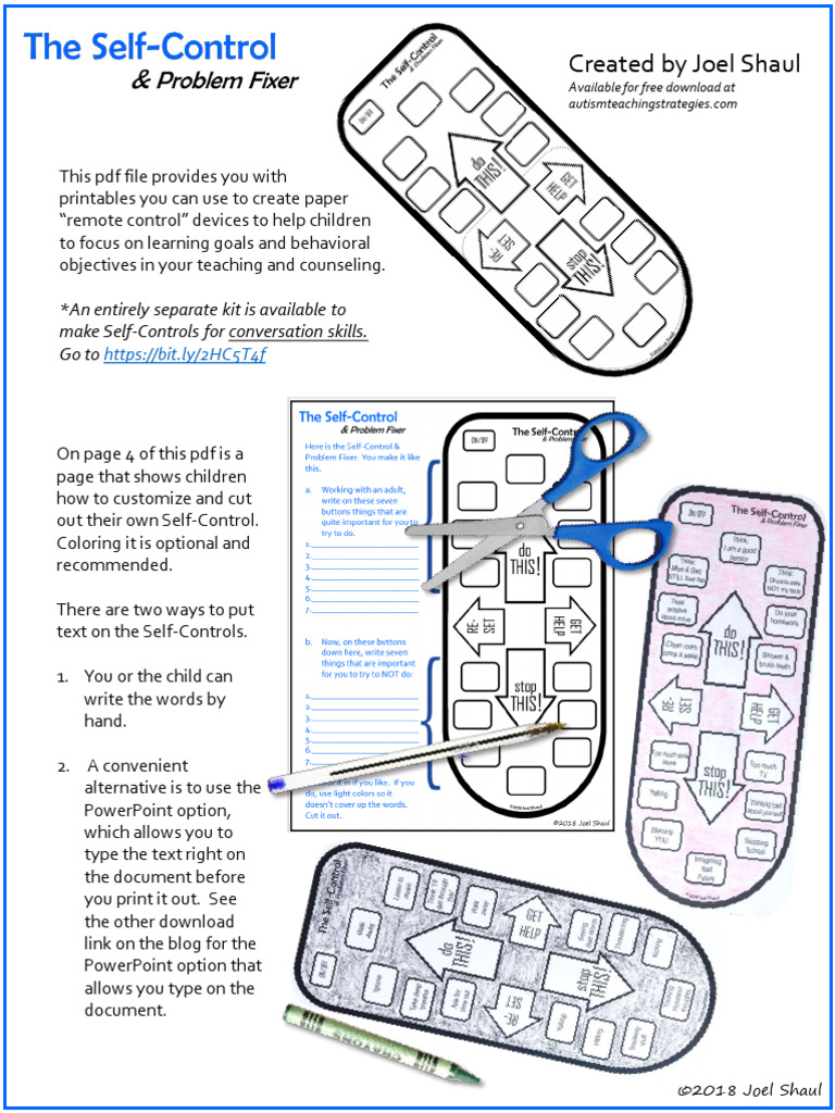 Self Control Problem Fixer PDF Download | PDF | Self Control | Self ...