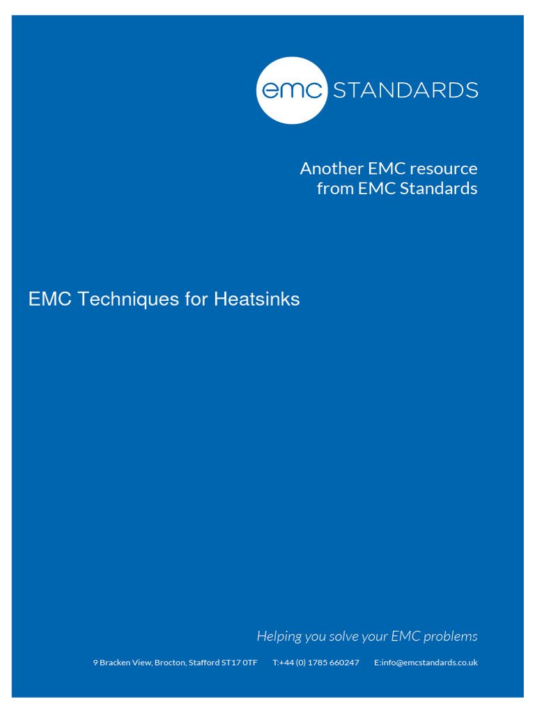 EMC Solutions for Heatsink Design | PDF
