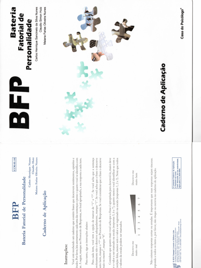 BFP - Caderno de Aplicação | PDF