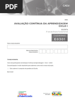 Prova CAED 2025 - 1° Ano Matemática M0108 | PDF