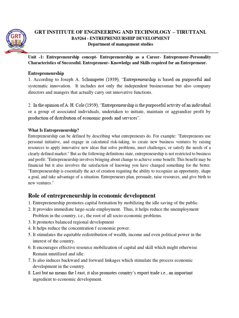 Ed Unit V Notes Pdf 