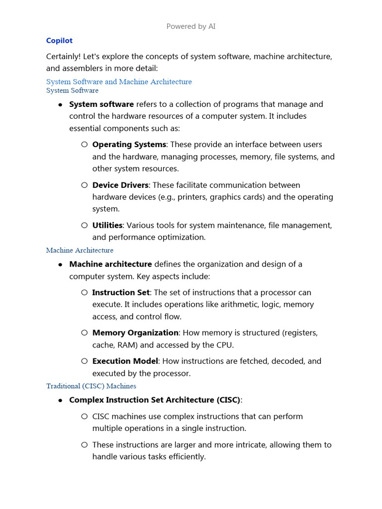 System Software | PDF | Assembly Language | Central Processing Unit