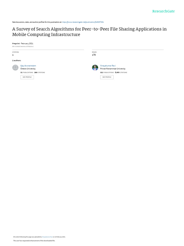 Preparation of Papers For IEEE ACCESS 1 | PDF | Peer To Peer | Wireless Ad Hoc Network