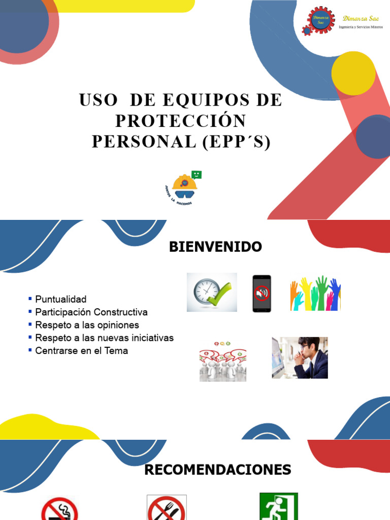 Uso de Equipos de Protección Personal (Epp S) | Descargar gratis PDF | ruido | Guante