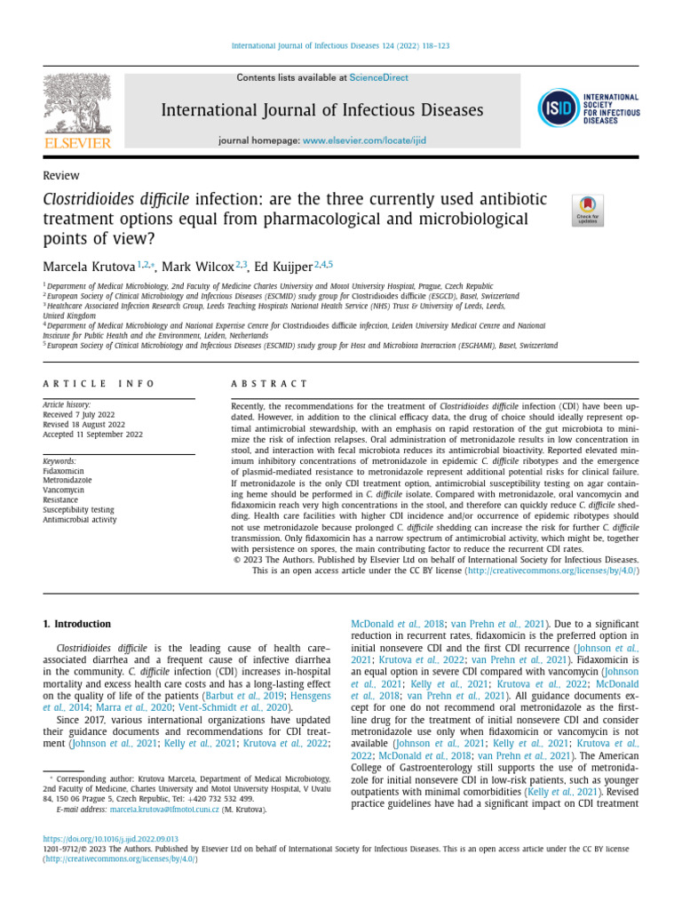 Clostridium Difficile Infection | PDF | Infection | Health Care