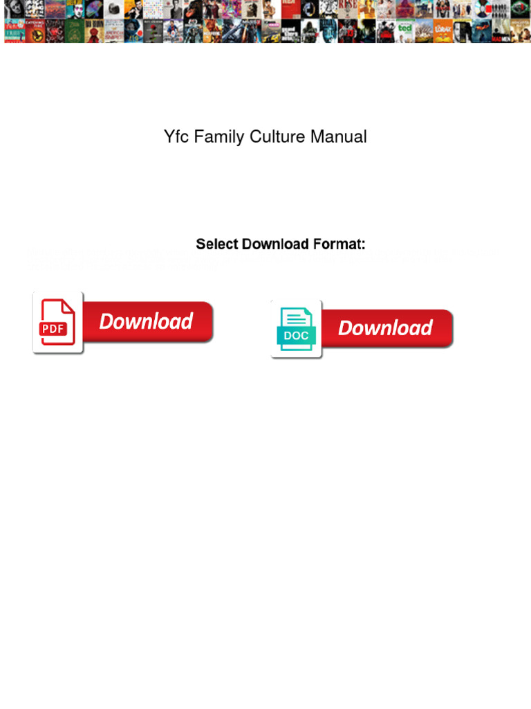 Yfc Family Culture Manual | PDF