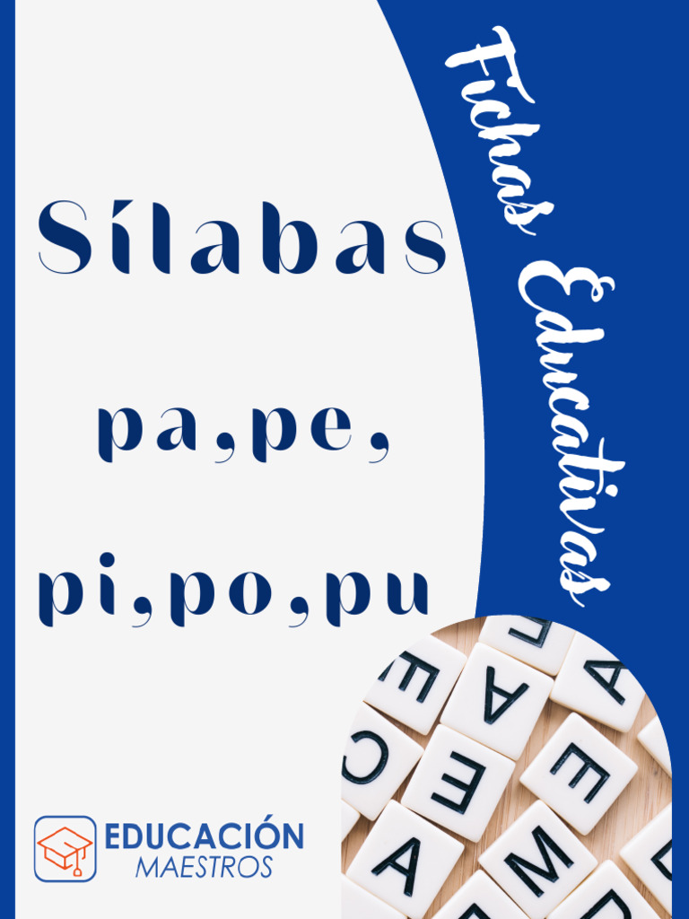 Fichas Sílabas pa, pe, pi, po, pu - EDUCACION MAESTROS | PDF