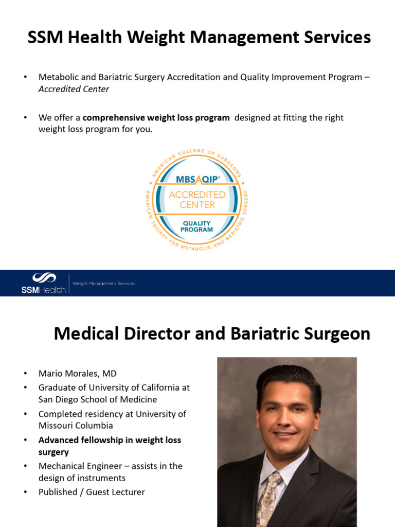 Bariatric Surgery Presentation | PDF | Bariatric Surgery | Body Mass Index