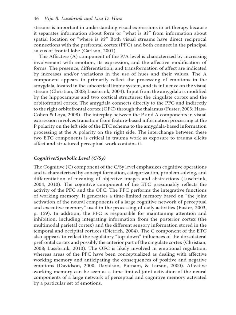 Understanding the Expressive Therapies Continuum | PDF | Prefrontal Cortex | Cerebral Cortex