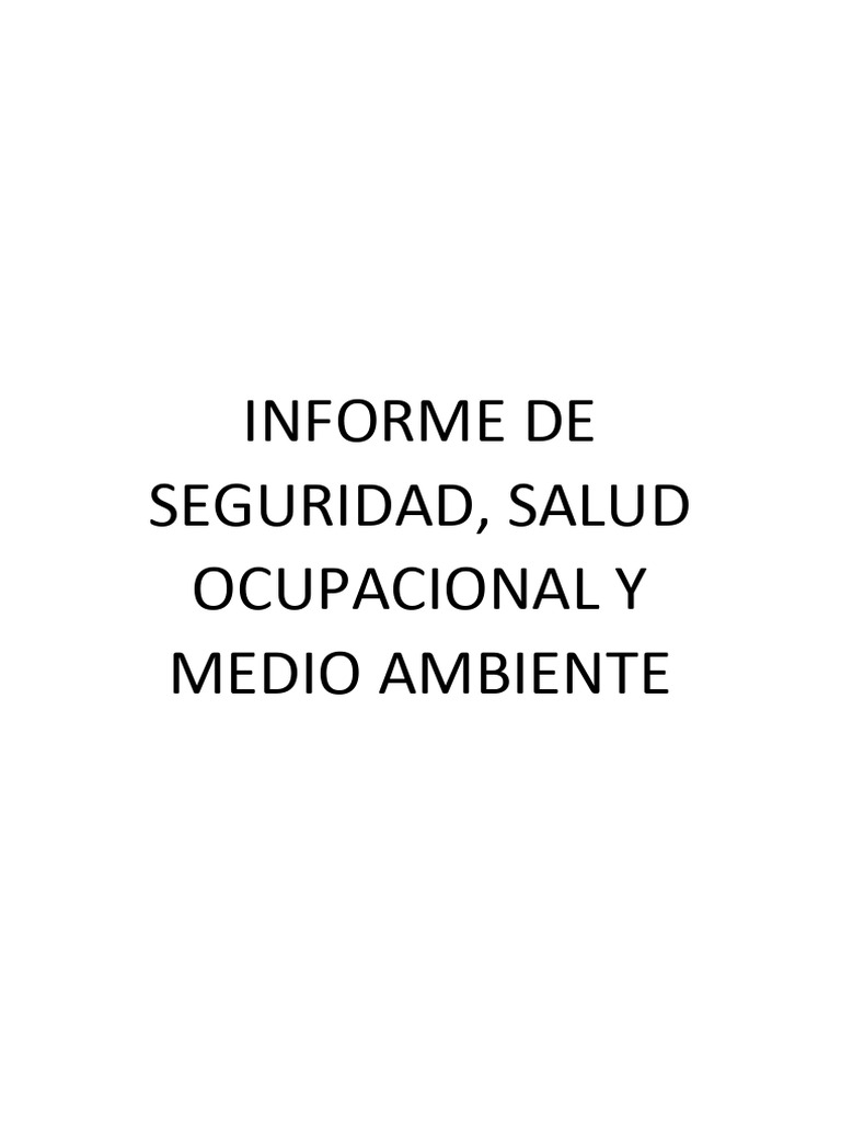 Informe de Seguridad-Noviembre | PDF | Seguridad y salud ocupacional