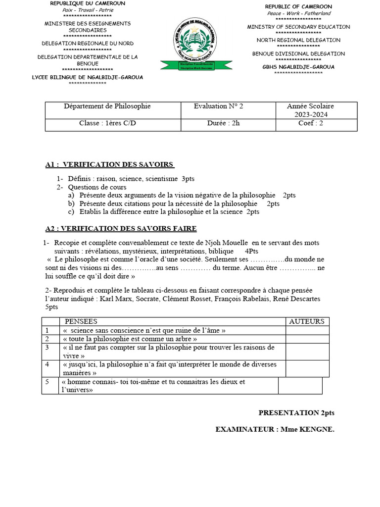 PCD Séq 2, 2023-2024 | PDF