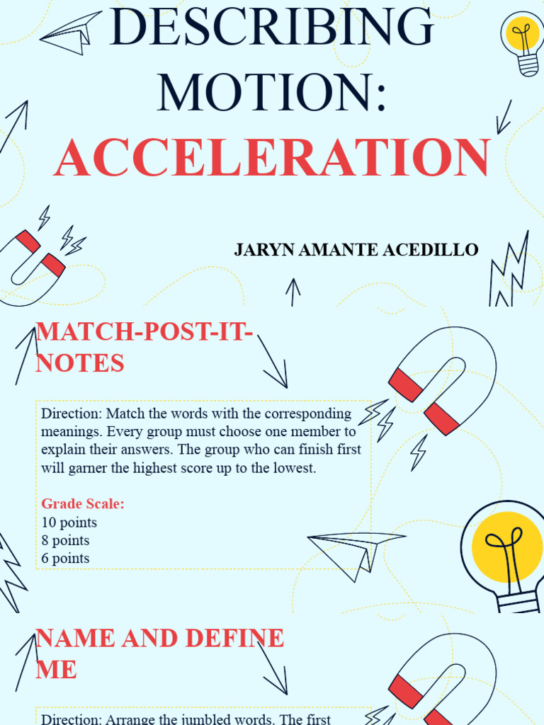 Understanding Acceleration in Motion | PDF | Acceleration | Velocity